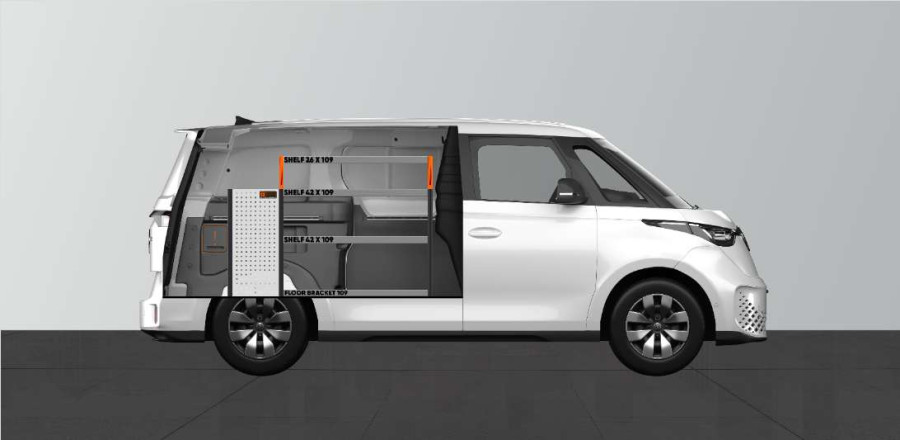 LB5 Bilinnredning til VW ID BUZZ L1| Work System